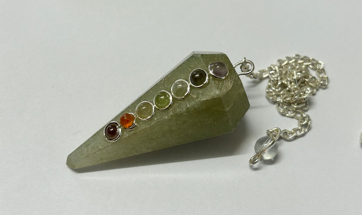 Chakra Pendulum - Green Aventurine – Crystal Rainbow