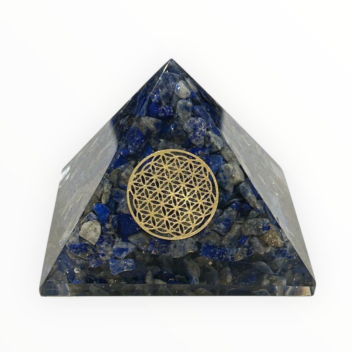 Orgonite Pyramid Style 3 - Lapis Lazuli 6cm – Crystal Rainbow