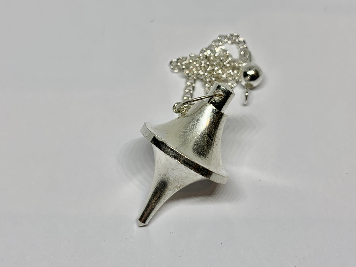 Metal Pendulum - Silver colour Metal Plated – Crystal Rainbow